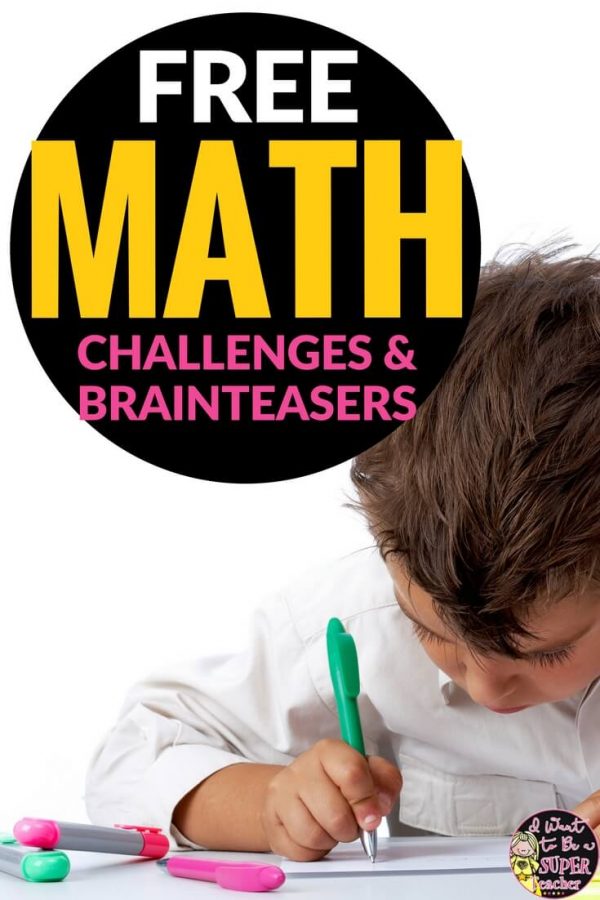 FREE Math Challenges for 2nd-3rd Grade