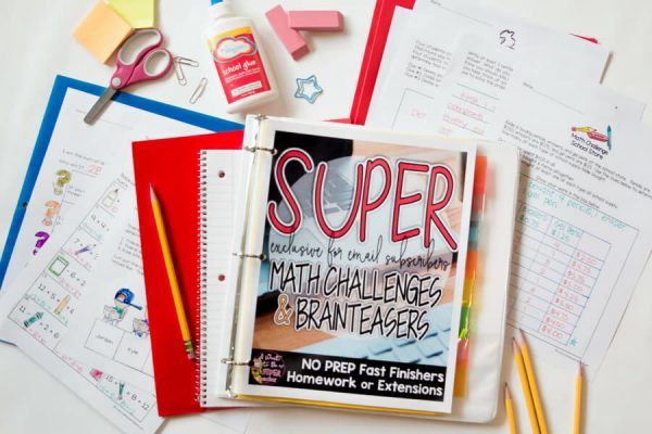 Math Challenges & Brainteasers Freebie Opt In Page