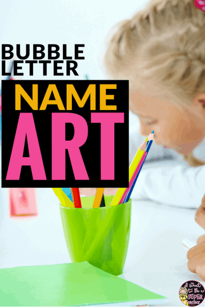 Bubble Letter Name Art Freebie