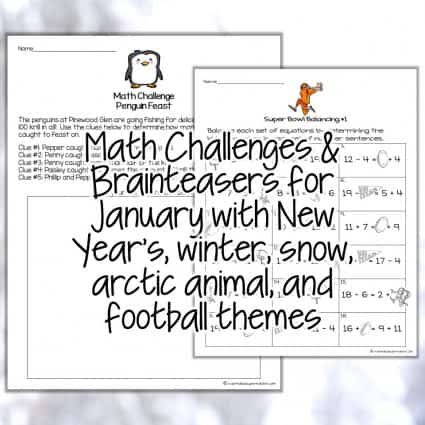 Winter Math Challenges and Brainteasers