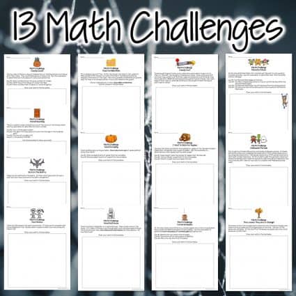 Halloween Math Challenges & Brainteasers