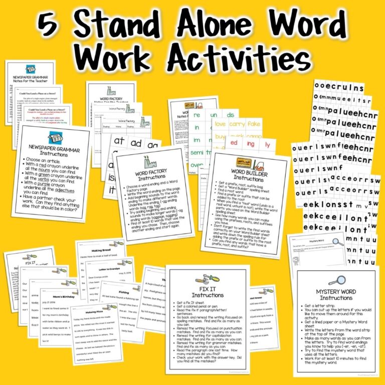 Literacy Center SUPER BUNDLE | Word Work & Writing Centers for 2nd-3rd ...