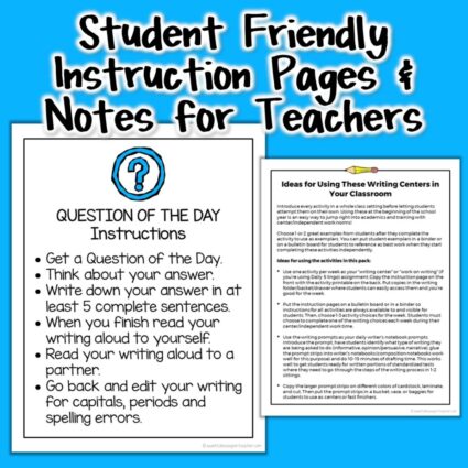 Everything you Need to Create a Writing Center | Literacy Centers for ...