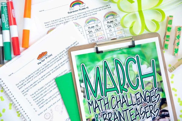 Engage and Challenge with FREE March Math Activities
