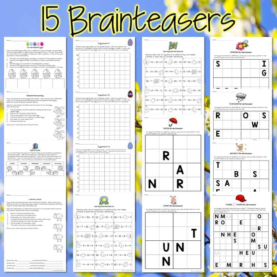 April Math Challenges Brainteasers April Math Challenges Brainteasers