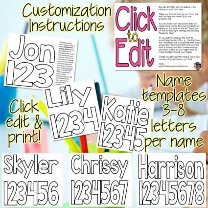 Name Art Freebie