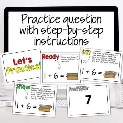 Ready, Set, Show! Back to School Math Game Addition Facts