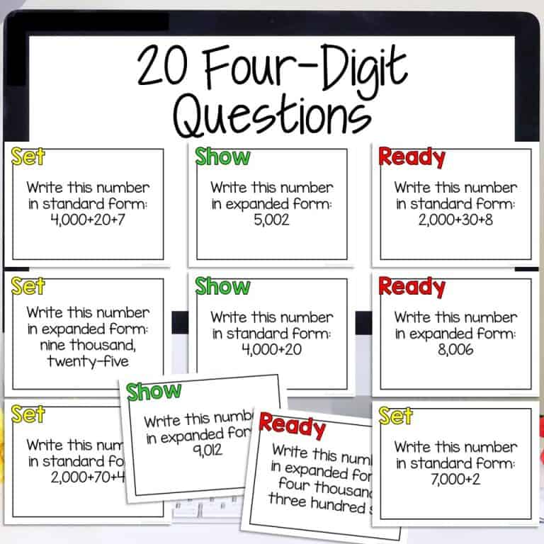 Ready, Set, Show! Expanded Form Game - I Want to be a Super Teacher