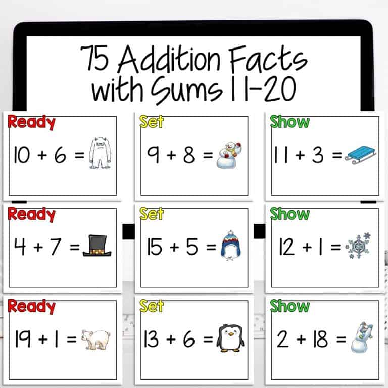 Ready, Set, Show! Winter Addition Facts