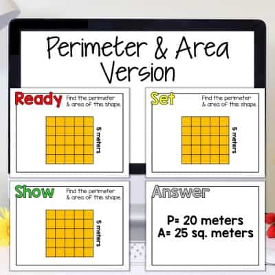 Ready, Set, Show! Perimeter & Area