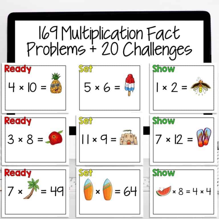 Ready, Set, Show! Summer Multiplication Facts