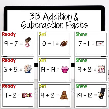 Ready, Set, Show! February Addition & Subtraction Facts